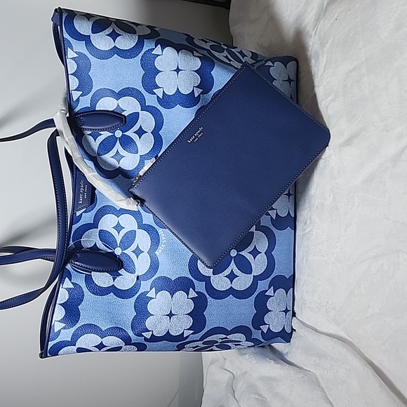 kate spade | Bags | Kate Spade Flower Monogram Sutton Large Tote | Poshmark